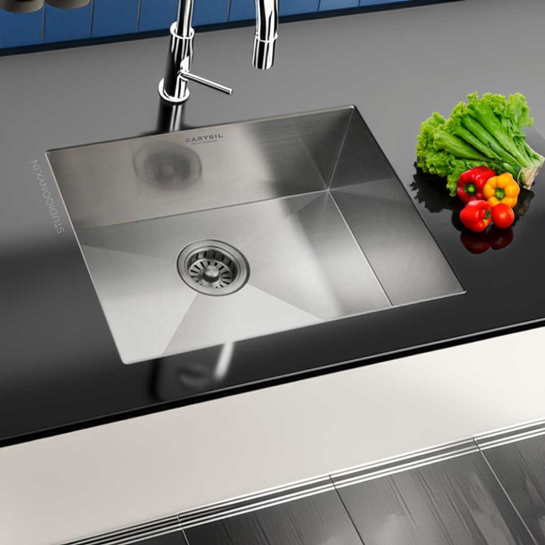 Carysil Quadro Bowl With Drain Board | Best price | @StudioOnyx